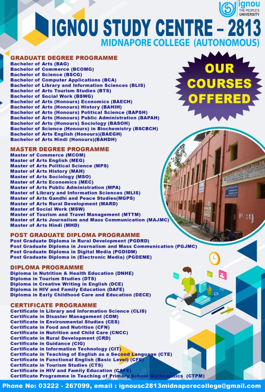 IGNOU Study Centre Midnapore College IGNOU Study Centre Midnapore College
